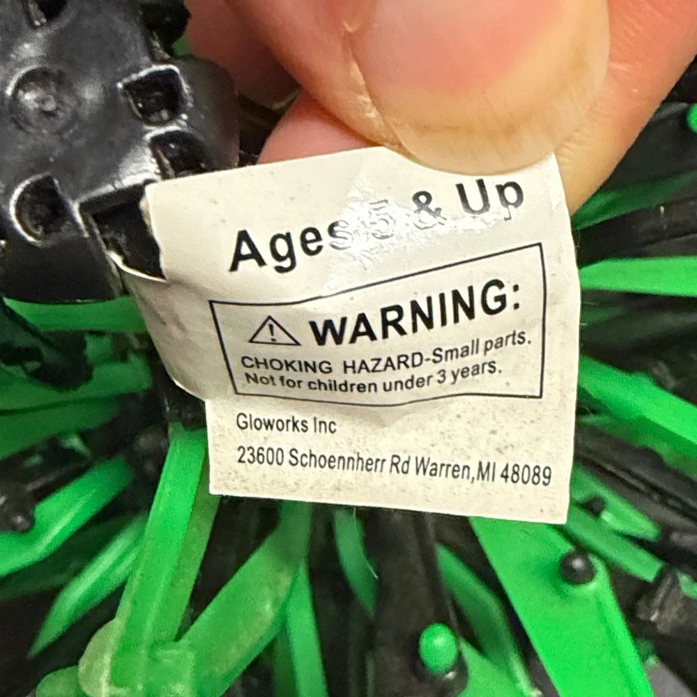gloworks | Toys | Expandable Space Ball Green And Black Toy Sphere ...